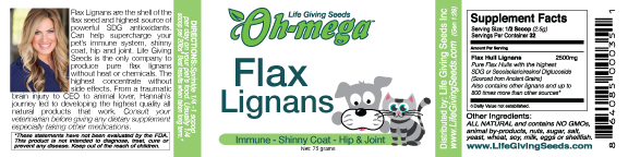 PET Oh-Mega Flax Lignan – Life Giving Seeds